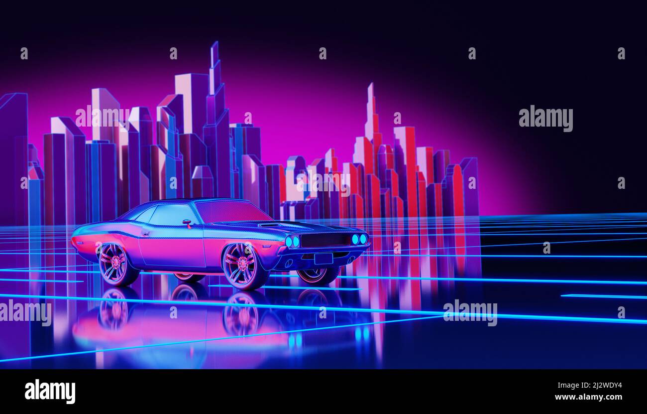 Retro futuristic scene hi-res stock photography and images - Alamy