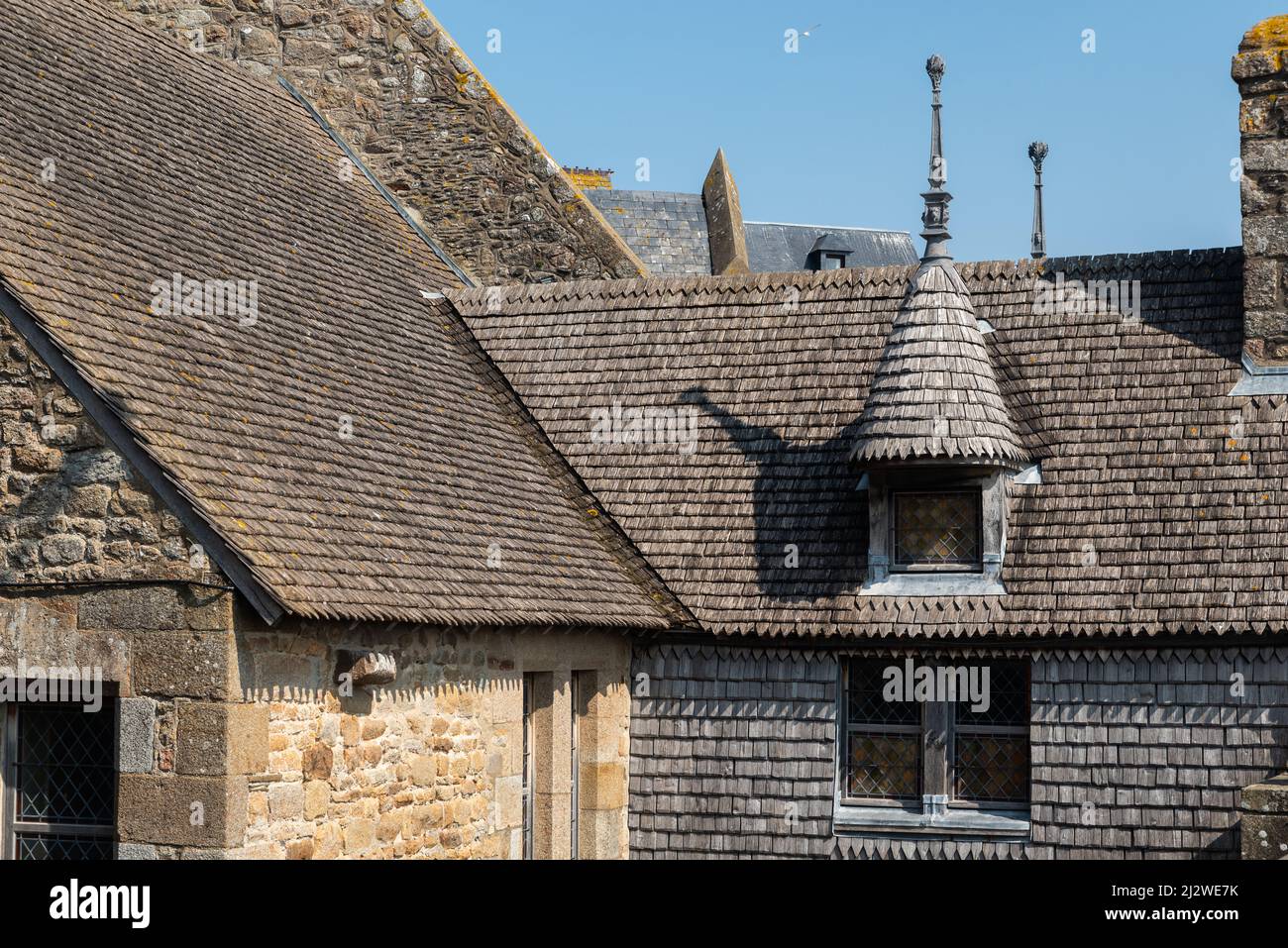 Architecture detail of norman houses in France Stock Photo - Alamy