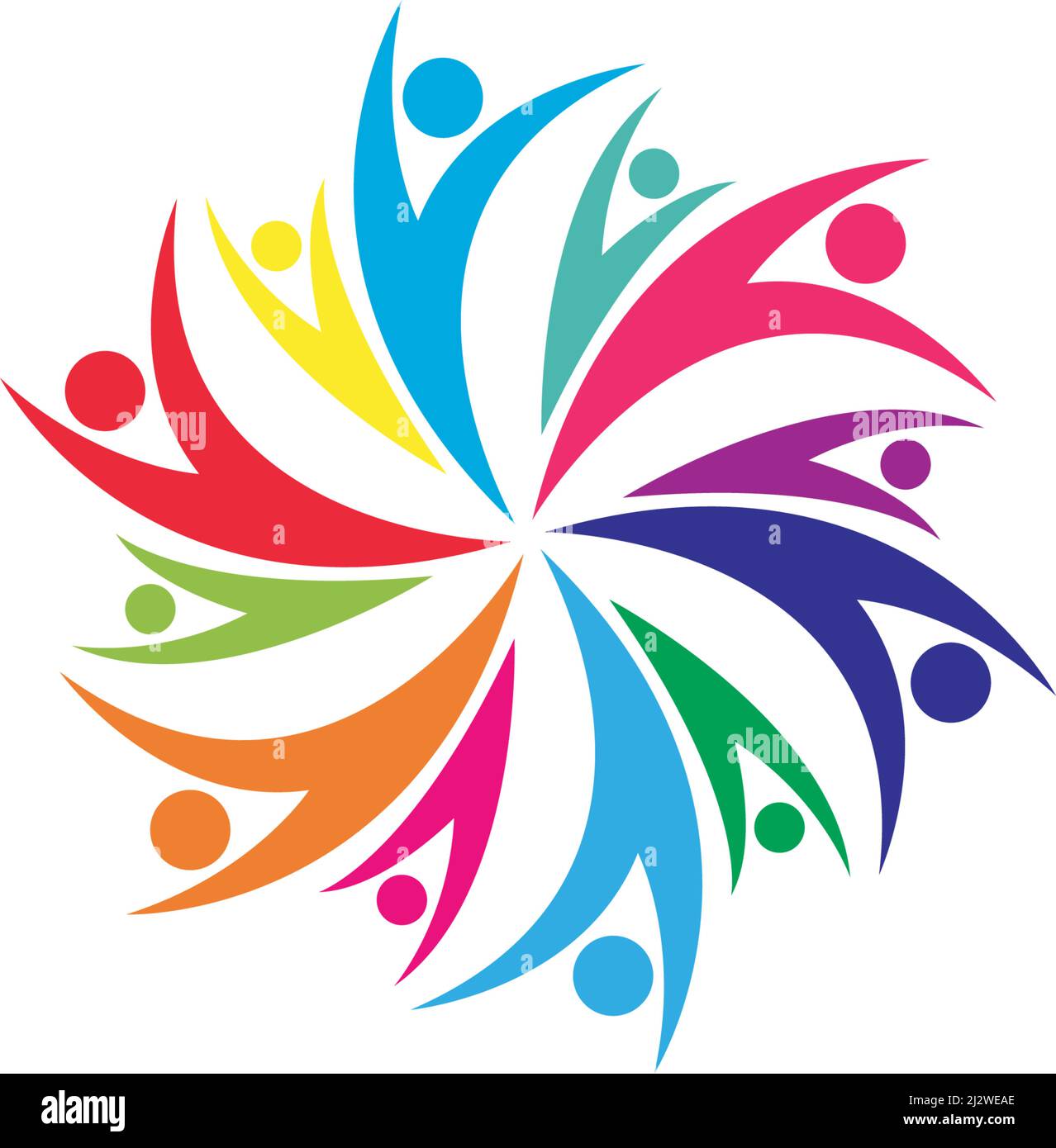 Community, network and social logo design template vector Stock Vector ...