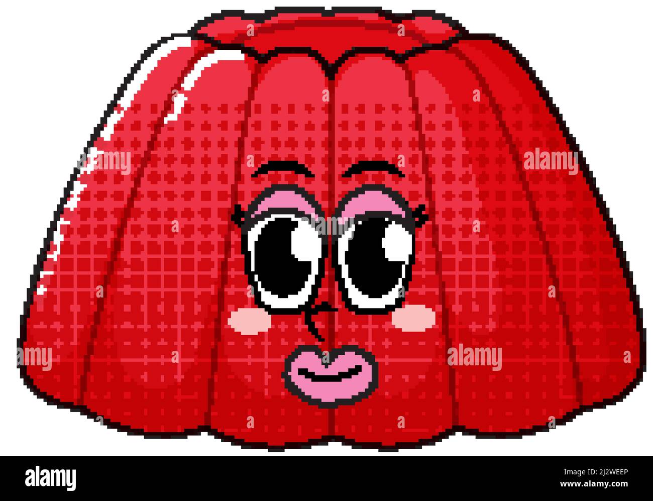 A jelly cartoon character on white background illustration Stock Vector ...