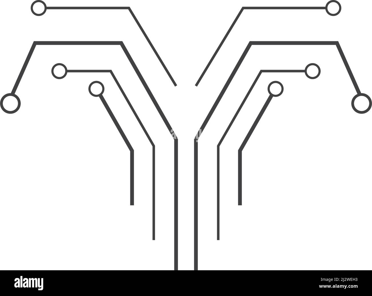Circuit technology illustration vector template Stock Vector Image ...