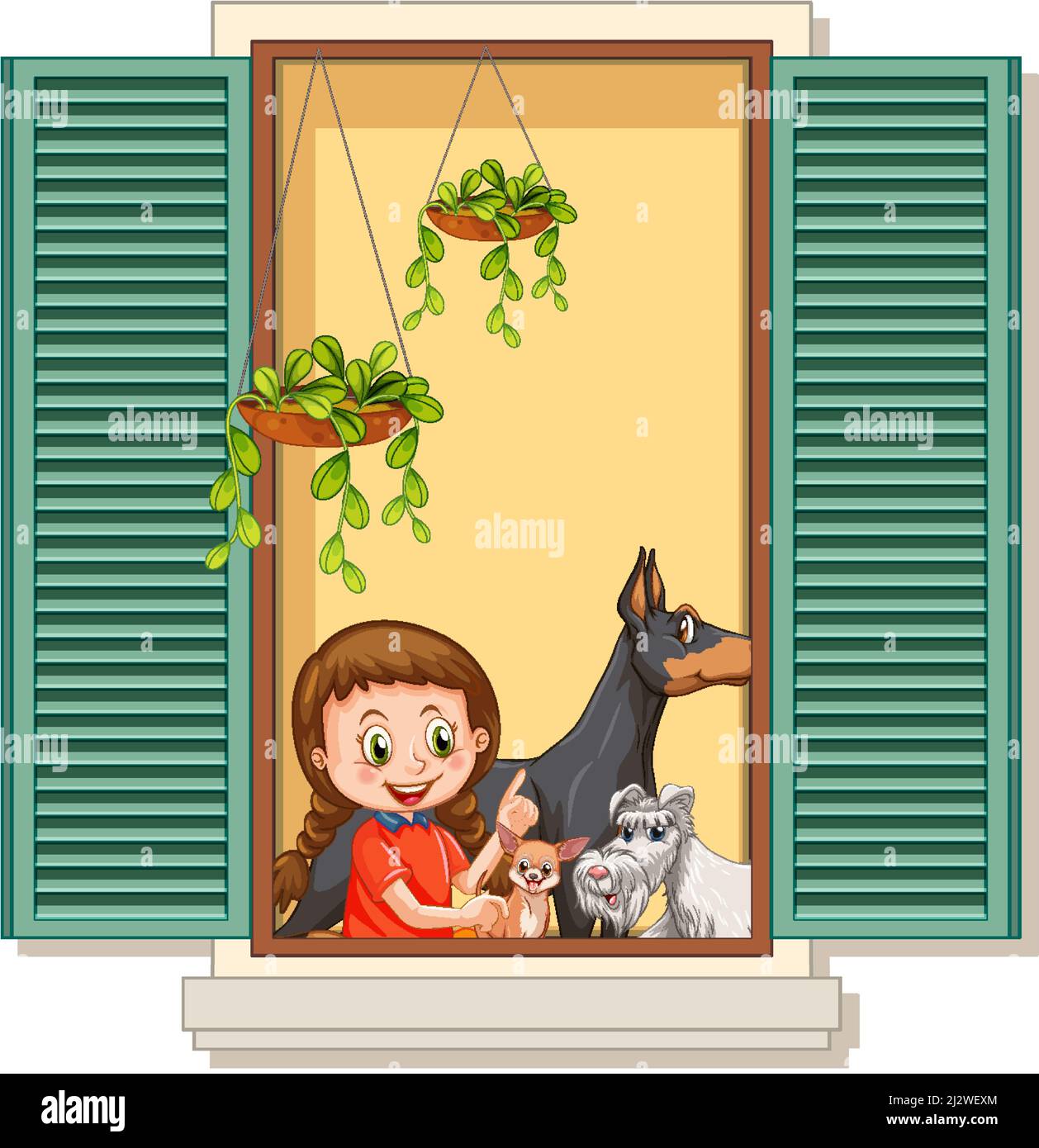 Through The Window Animation