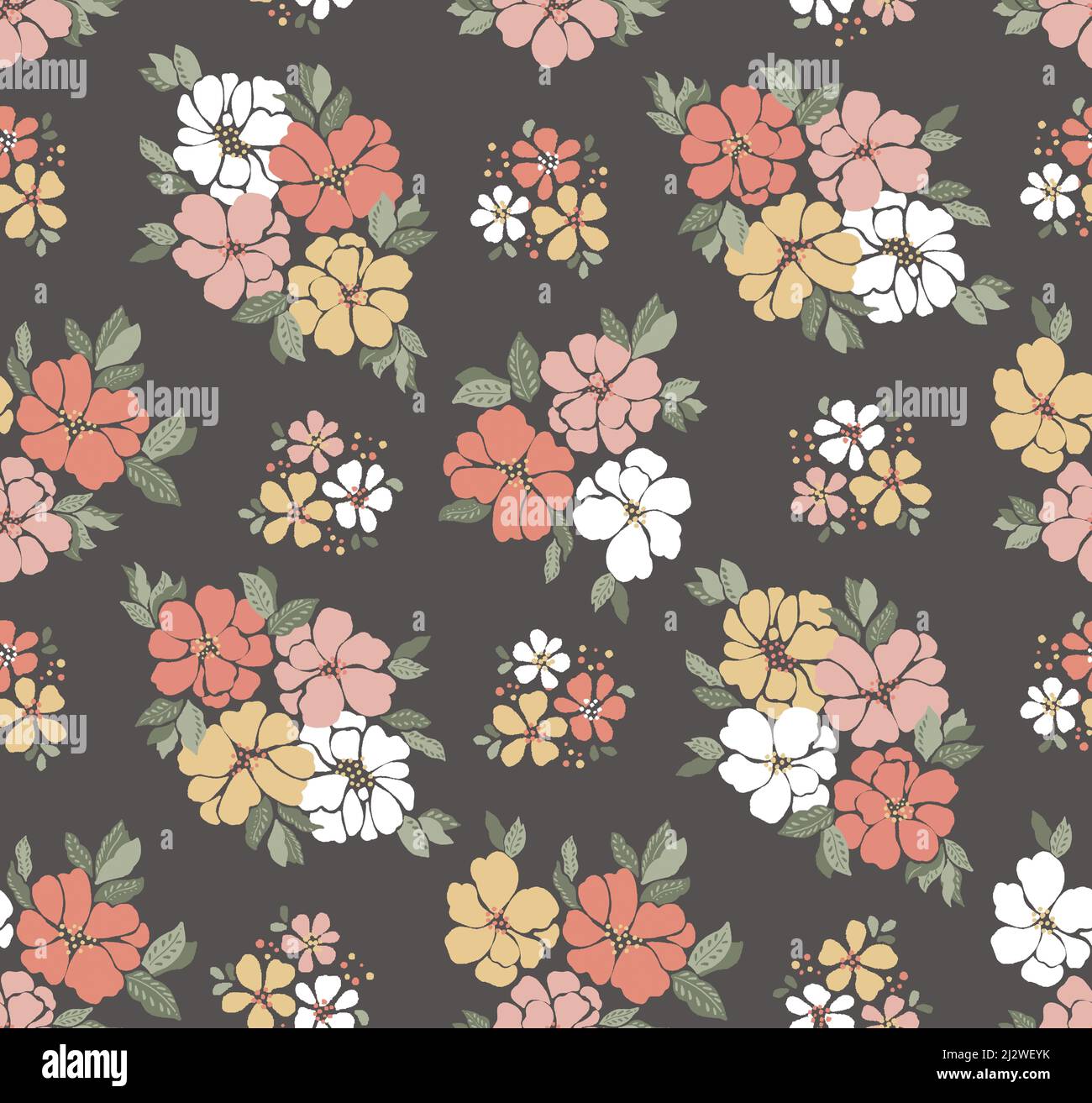 Seamless ditzy flower hi-res stock photography and images - Alamy