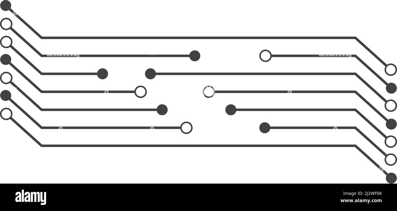 Circuit technology illustration vector template Stock Vector Image ...