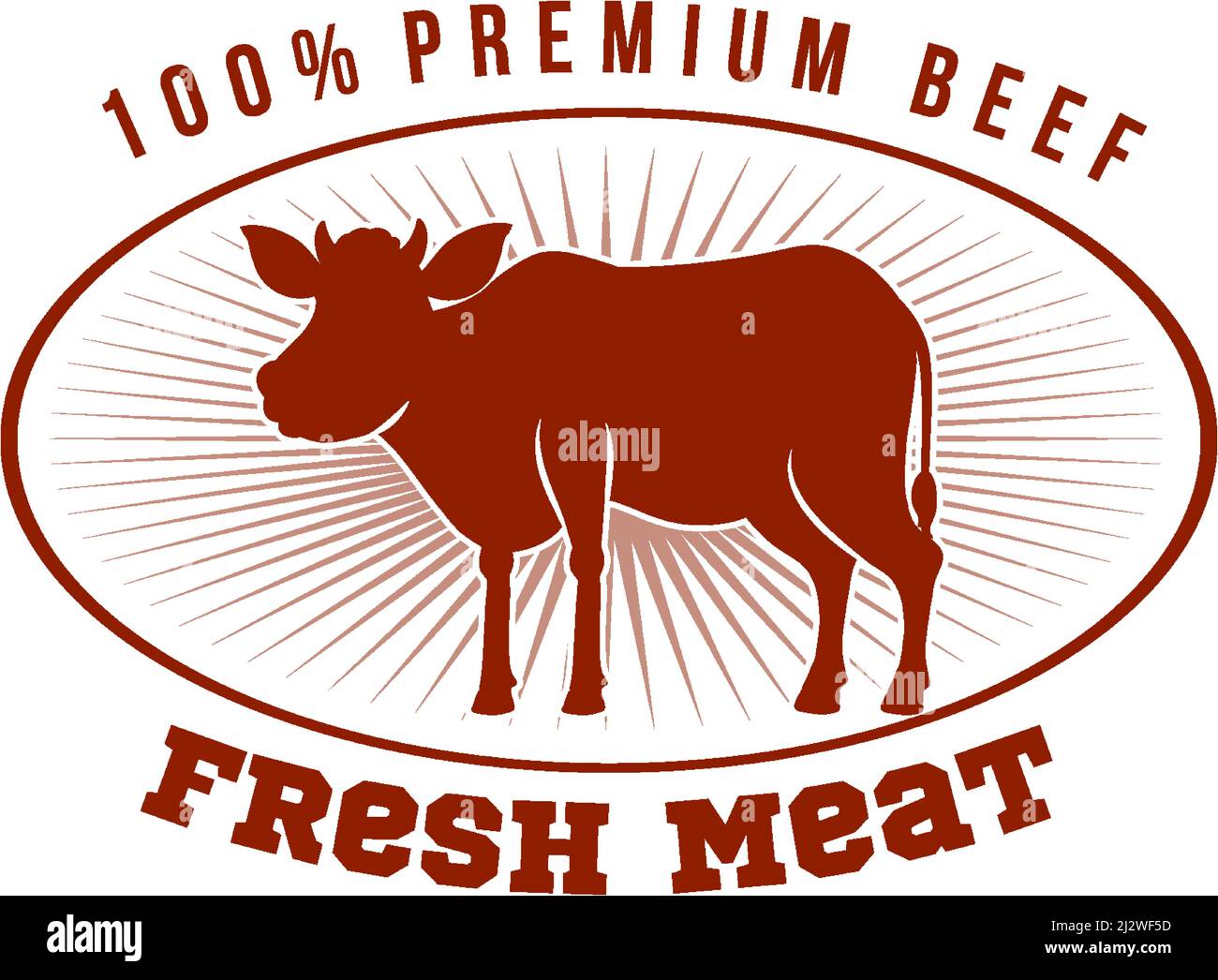 Fresh meat premium beef logo illustration Stock Vector Image & Art - Alamy