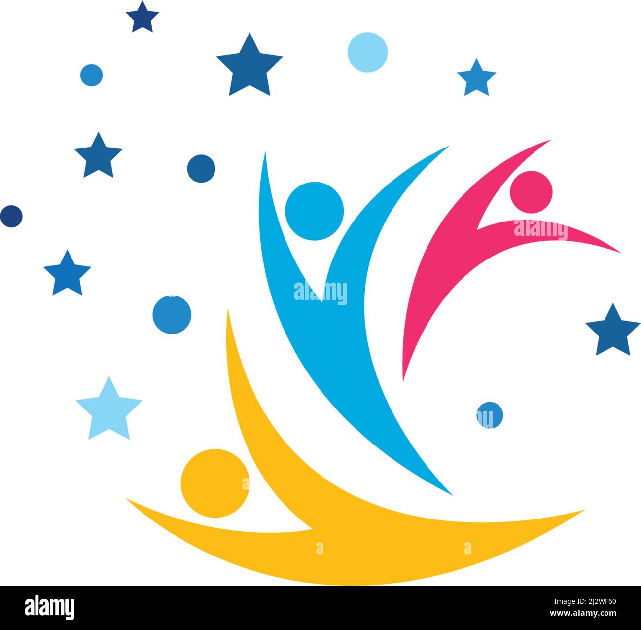 Community, network and social logo design template vector Stock Vector ...