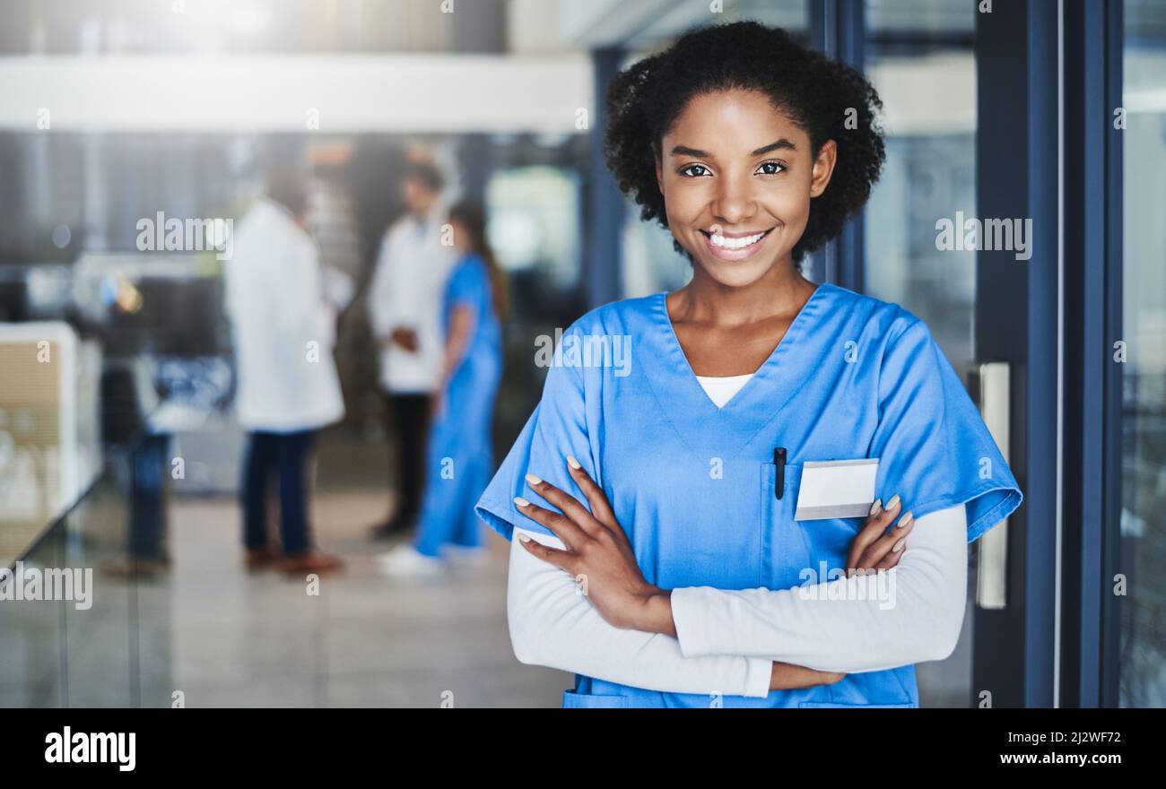 Nothing makes me happier than seeing my patients healthy. Portrait of a ...