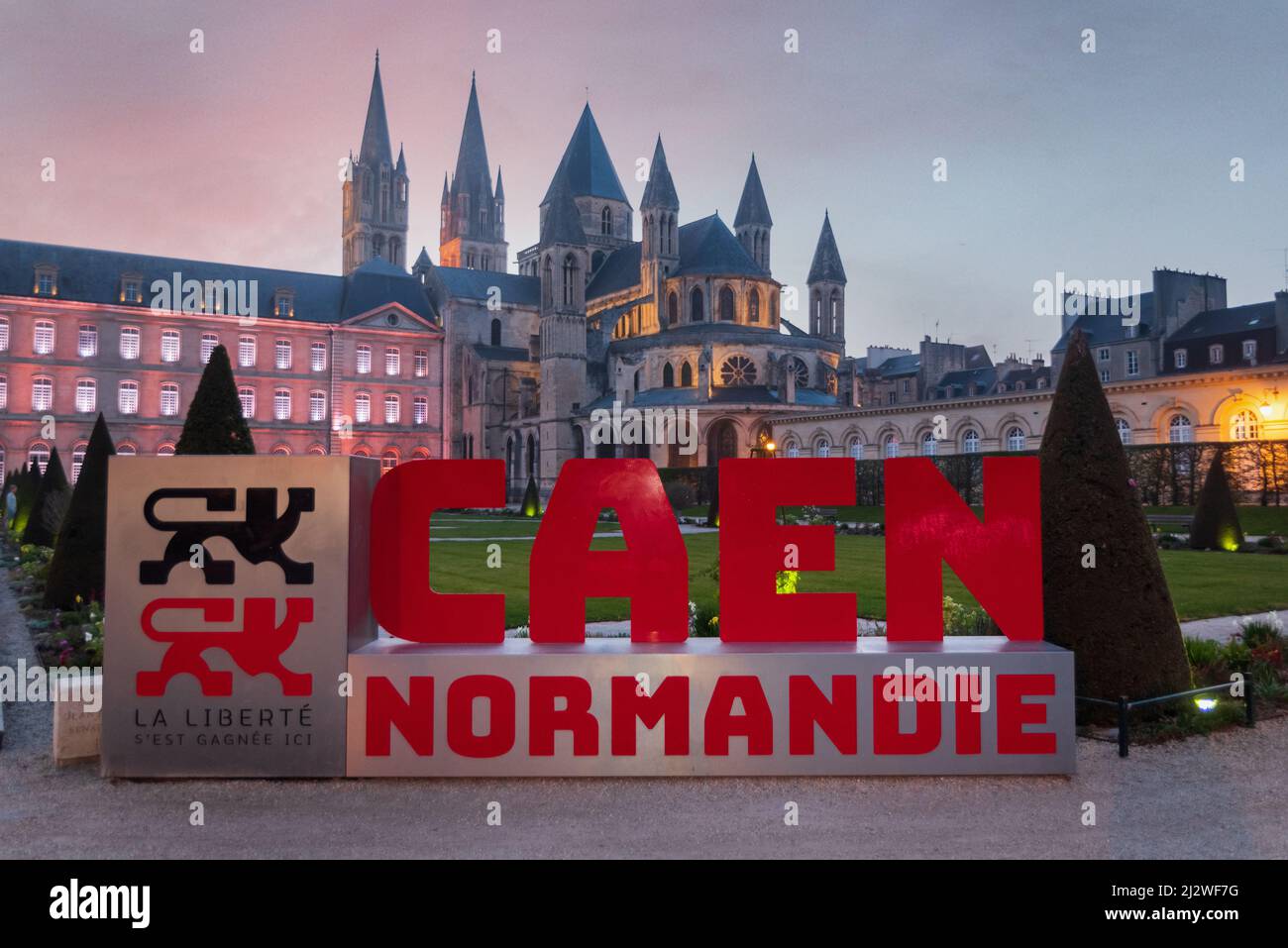 Caen Town Hall in Normandy France Stock Photo - Alamy