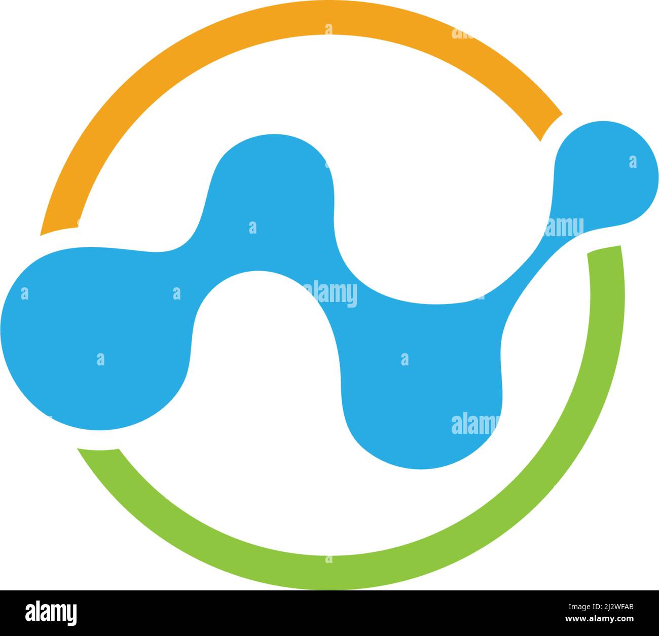 Molecule logo icon illustration vector template Stock Vector Image ...