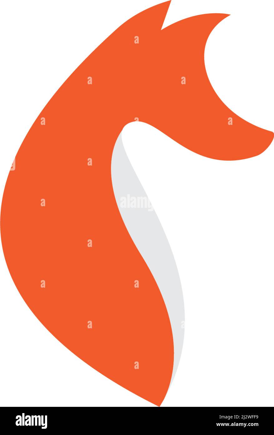 Fox logo illustration vector template Stock Vector Image & Art - Alamy