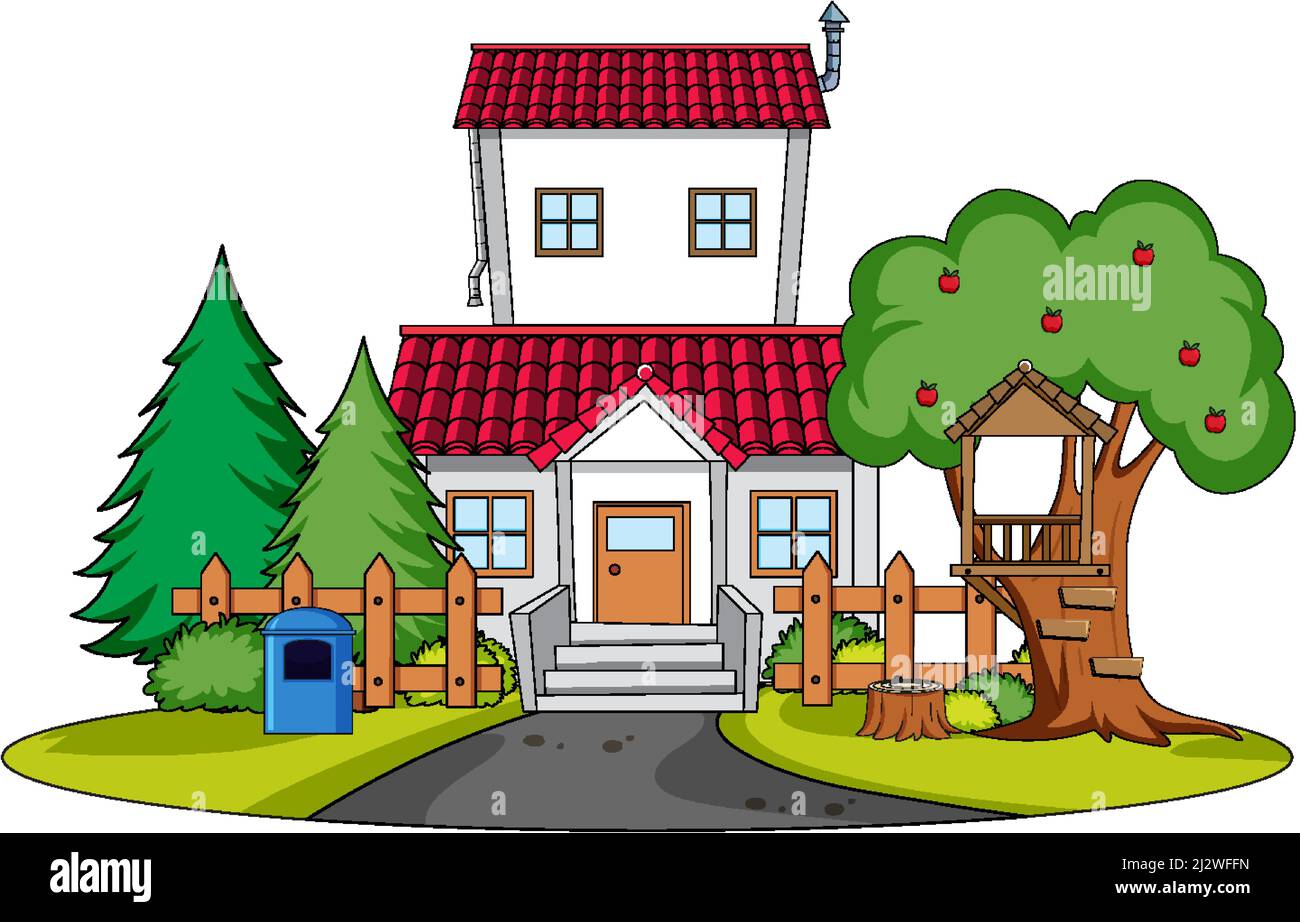 Doodle house cartoon design illustration Stock Vector Image & Art - Alamy