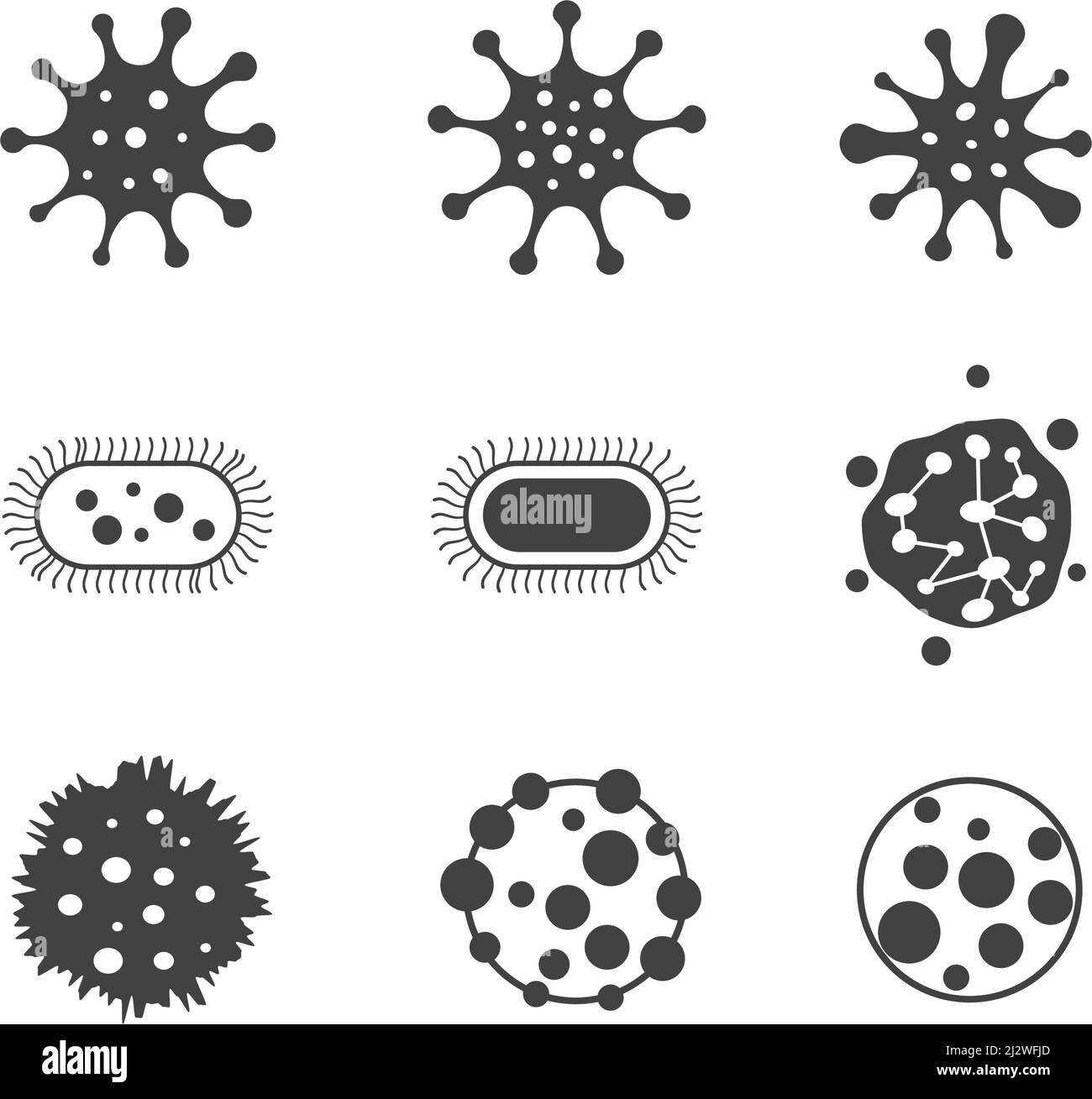 Bacterial Probiotic icon vector flat design Stock Vector Image & Art ...