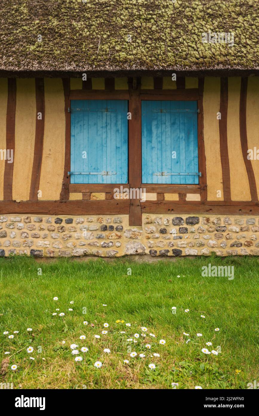 Typical norman house in France Stock Photo - Alamy