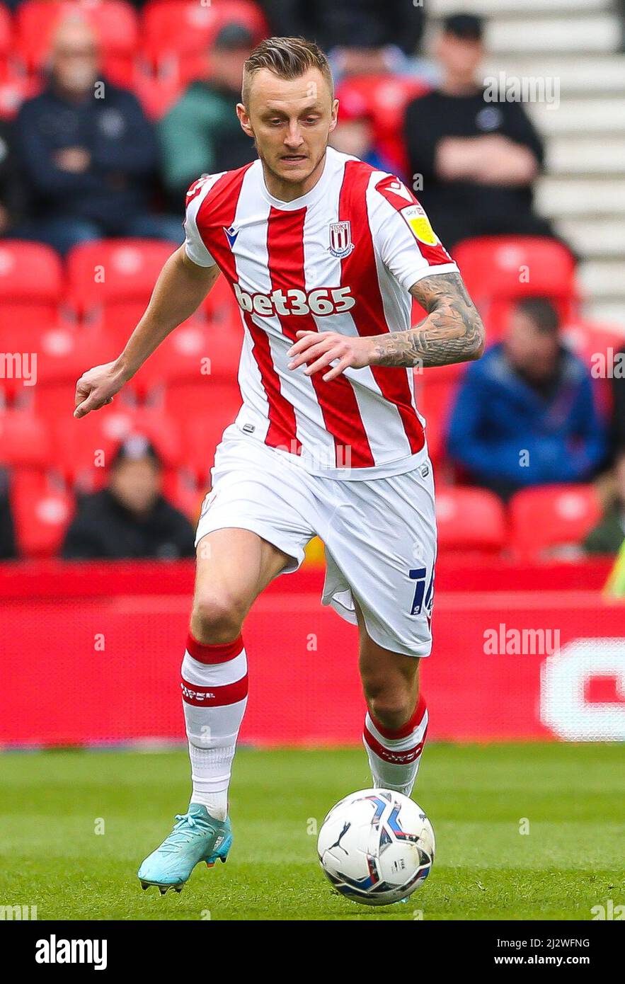 Stoke City's Ben Wilmot during the Sky Bet Championship match at the ...