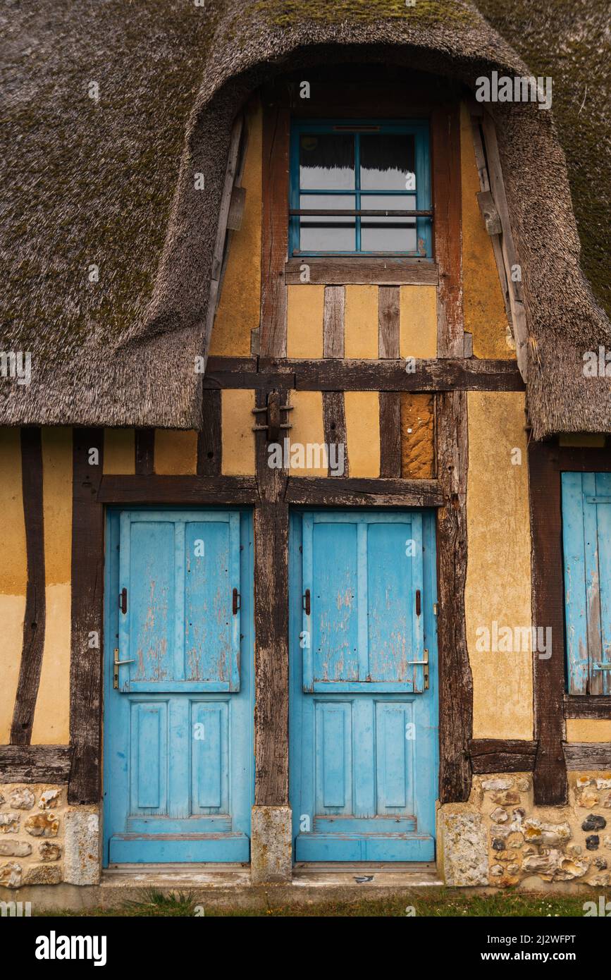 Typical norman house in France Stock Photo - Alamy