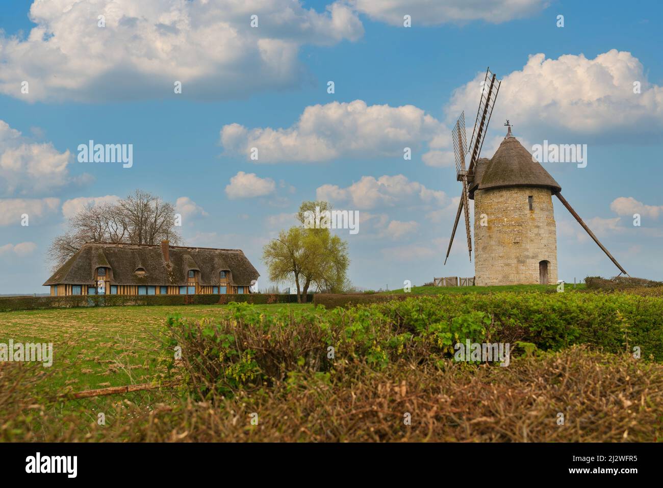 Typical norman house in France Stock Photo - Alamy