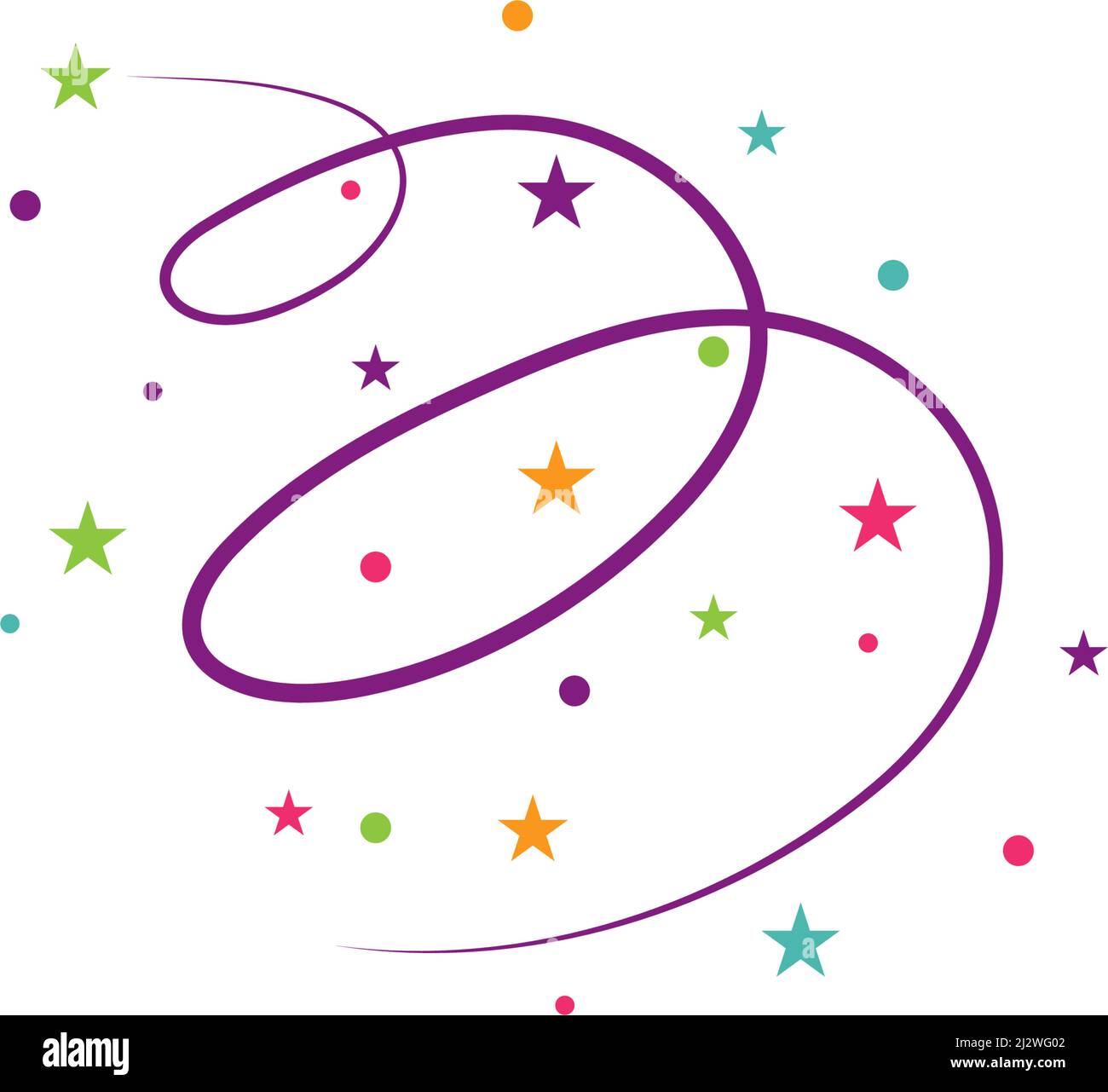 Circle magic swirl logo vector illustration Stock Vector Image & Art ...