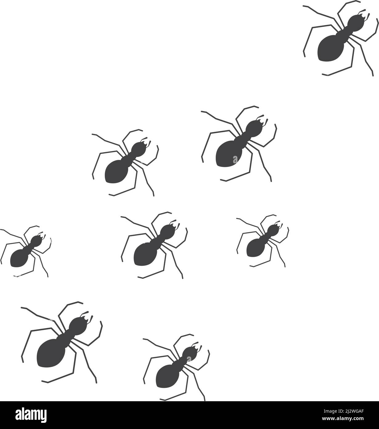 Ant Background template vector illustration design Stock Vector Image ...