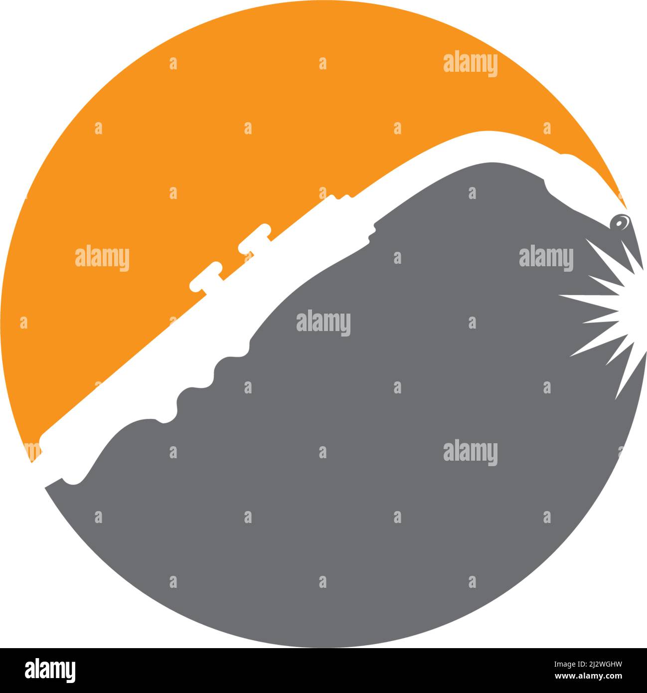 Illustration welder welding torch Cut Out Stock Images & Pictures - Alamy