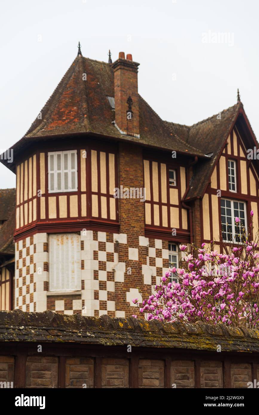 Typical norman house in France Stock Photo - Alamy