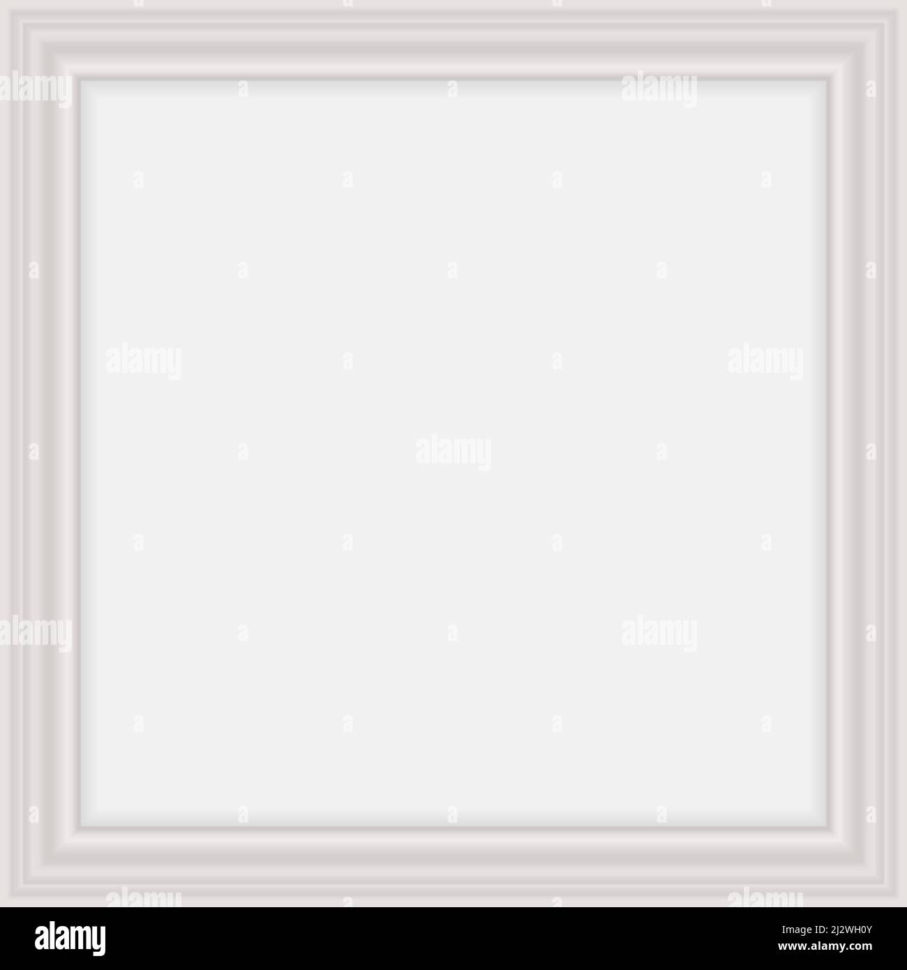 Poster frame. Square border for photo or painting. Realistic mockup ...