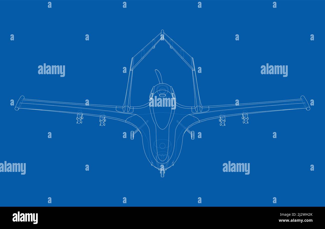 Military Predator Drone. Vector Stock Vector Image & Art - Alamy