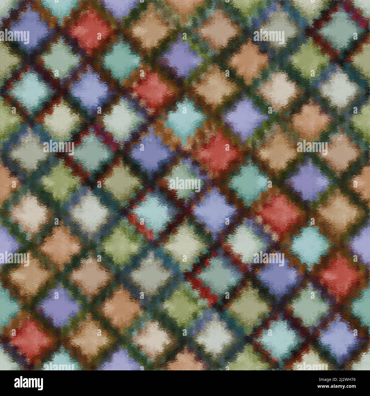 Seamless Multicolour Stained Glass Pattern diamond pattern Stock Photo ...