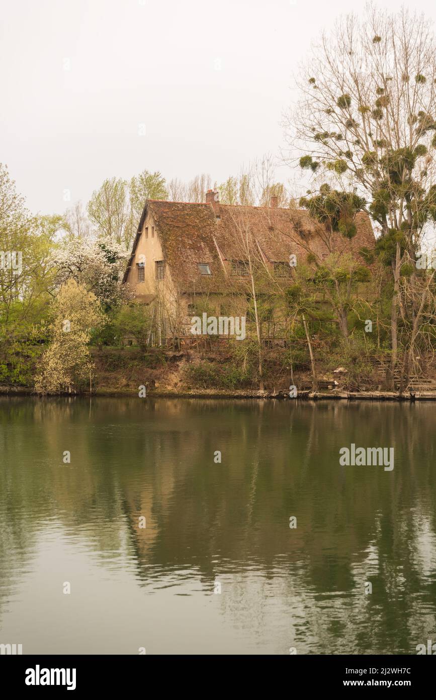 Typical french timber house in Normandy Stock Photo - Alamy