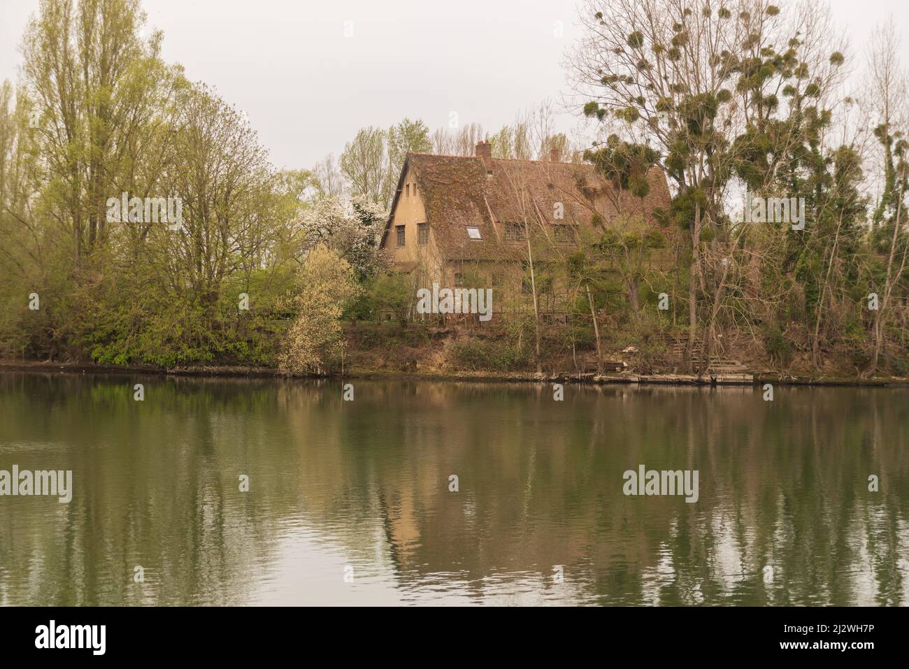 Typical french timber house in Normandy Stock Photo - Alamy