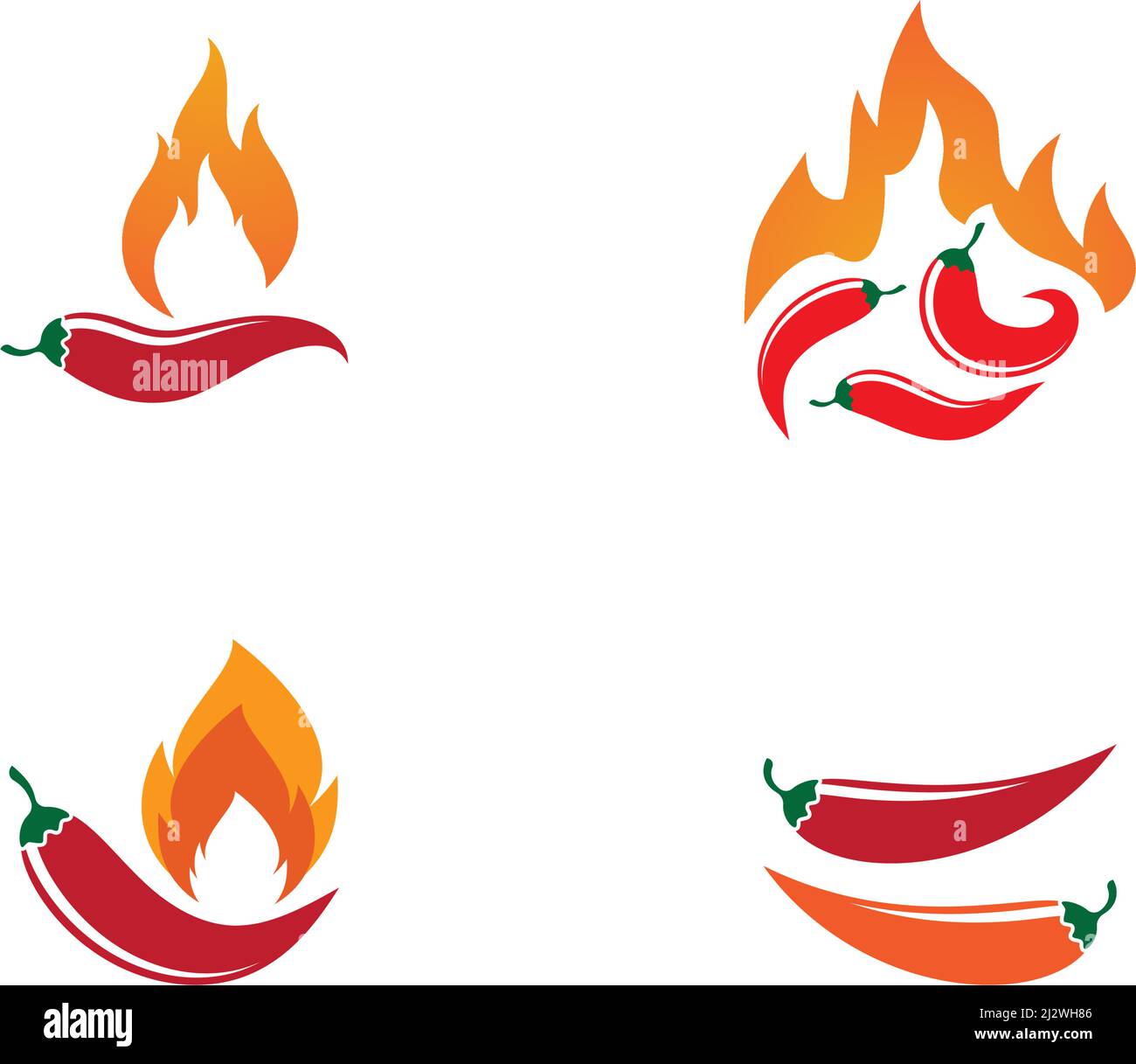 Chili illustration logo vector template Stock Vector Image & Art - Alamy