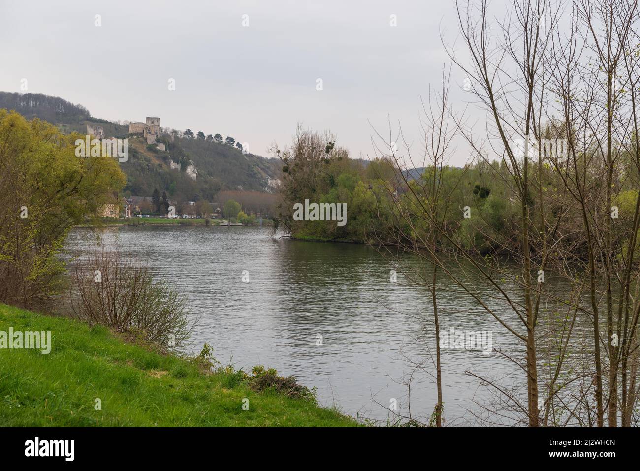 Les Andelys landscape in Normandy France Stock Photo - Alamy