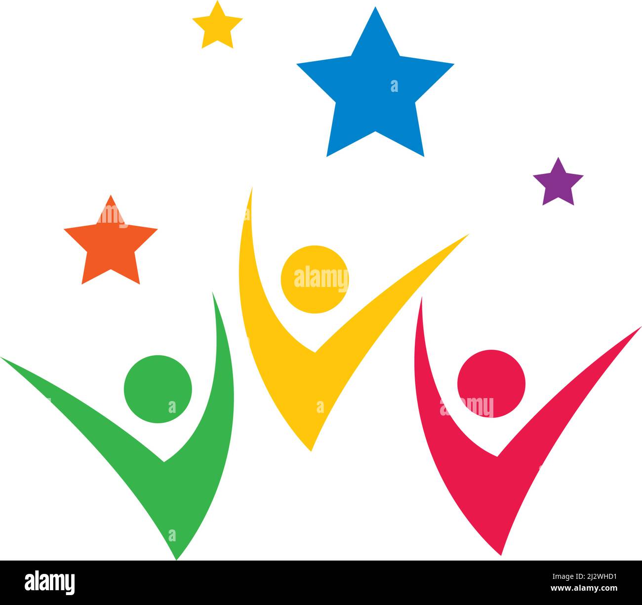 Community, network and social logo design template vector Stock Vector ...