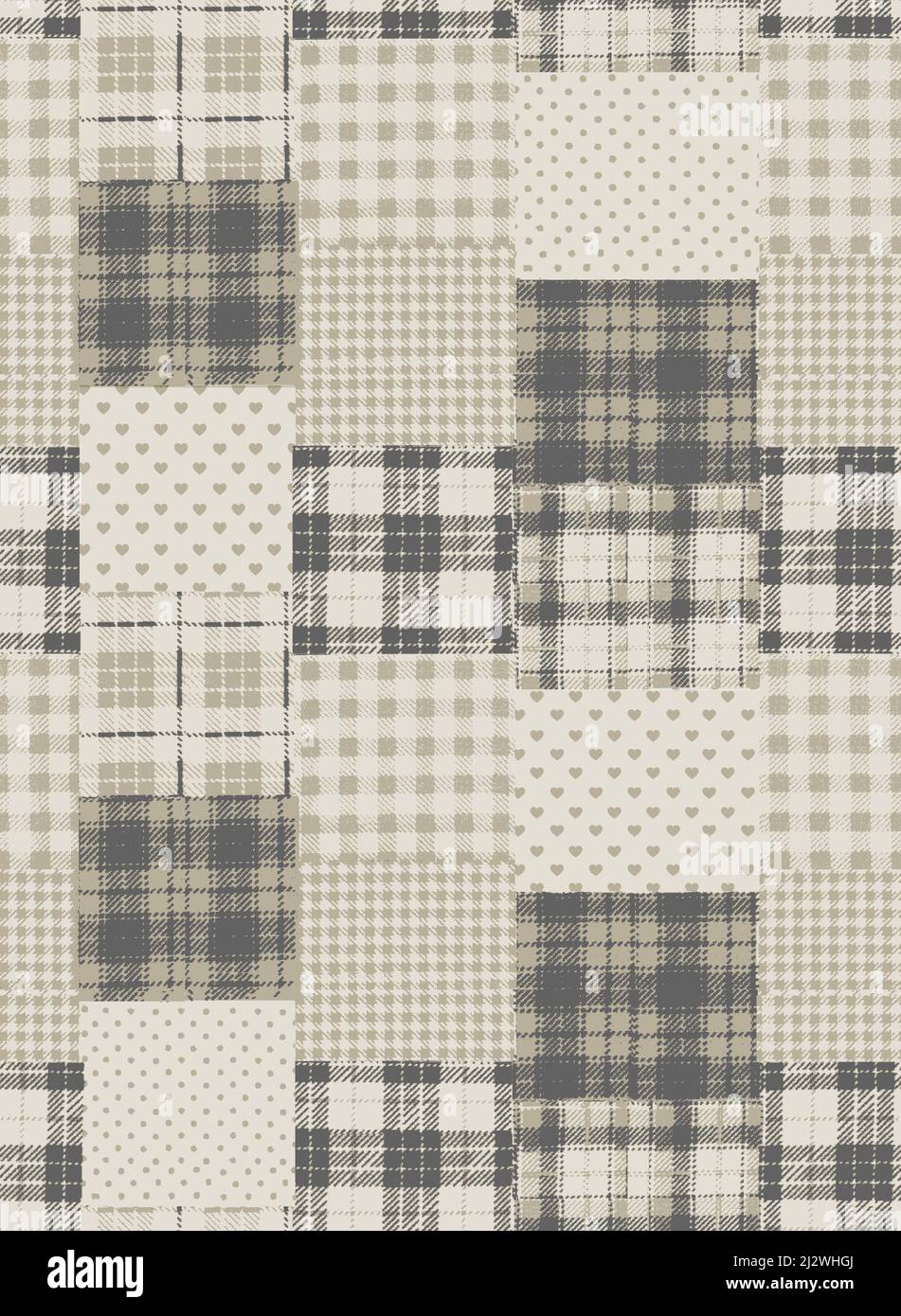 Beige check seamless fabric texture hi-res stock photography and images ...
