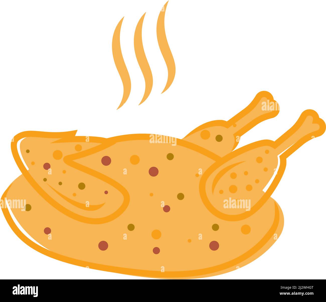 Fried chicken vector illustration icon Stock Vector Image & Art - Alamy