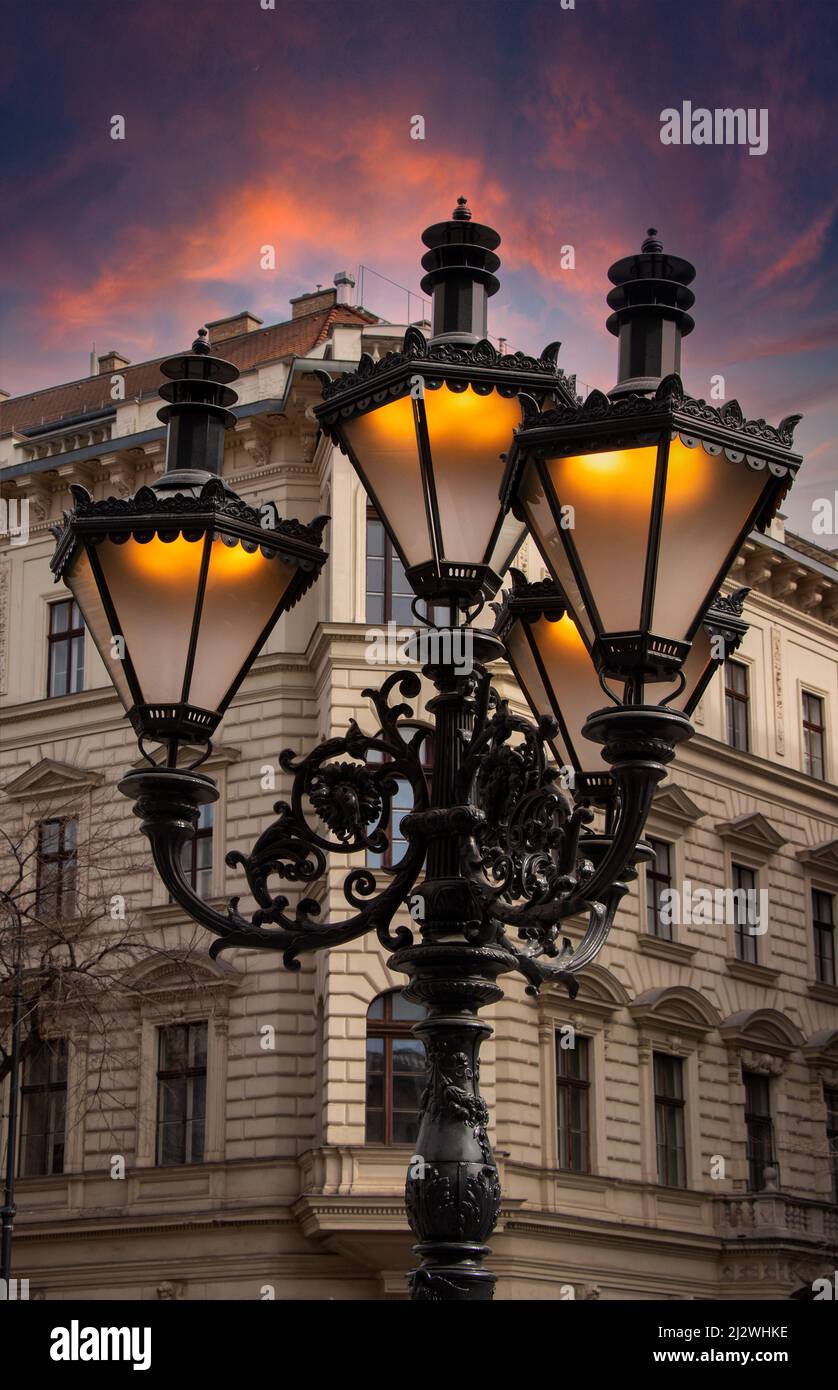 street lamp at the opera house Budapest Hungary Stock Photo - Alamy
