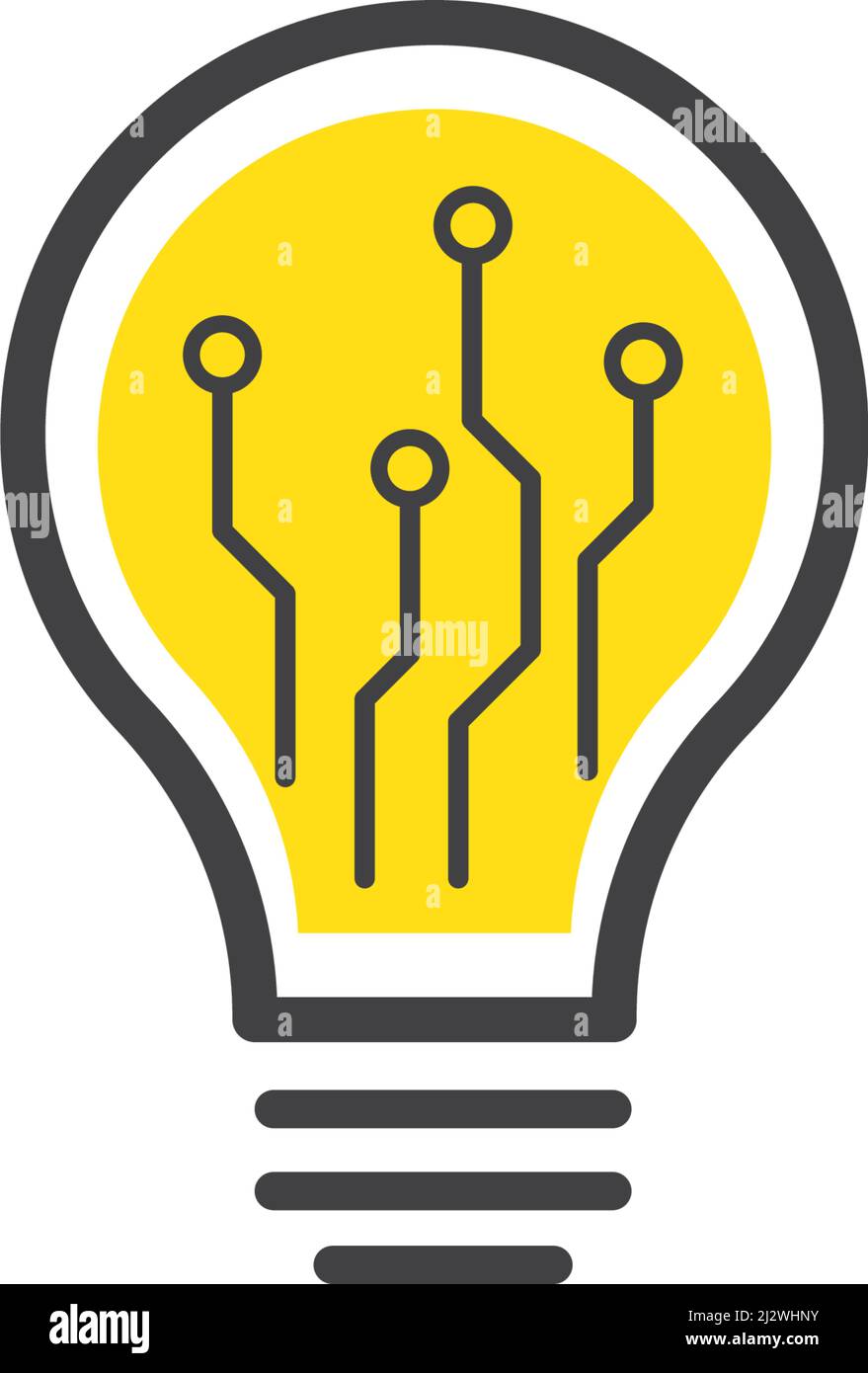 Bulb logo vector ilustration template Stock Vector Image & Art - Alamy