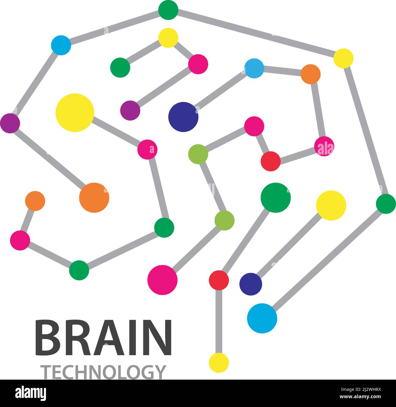 Brain Technology Logo vector icon Template Stock Vector Image & Art - Alamy