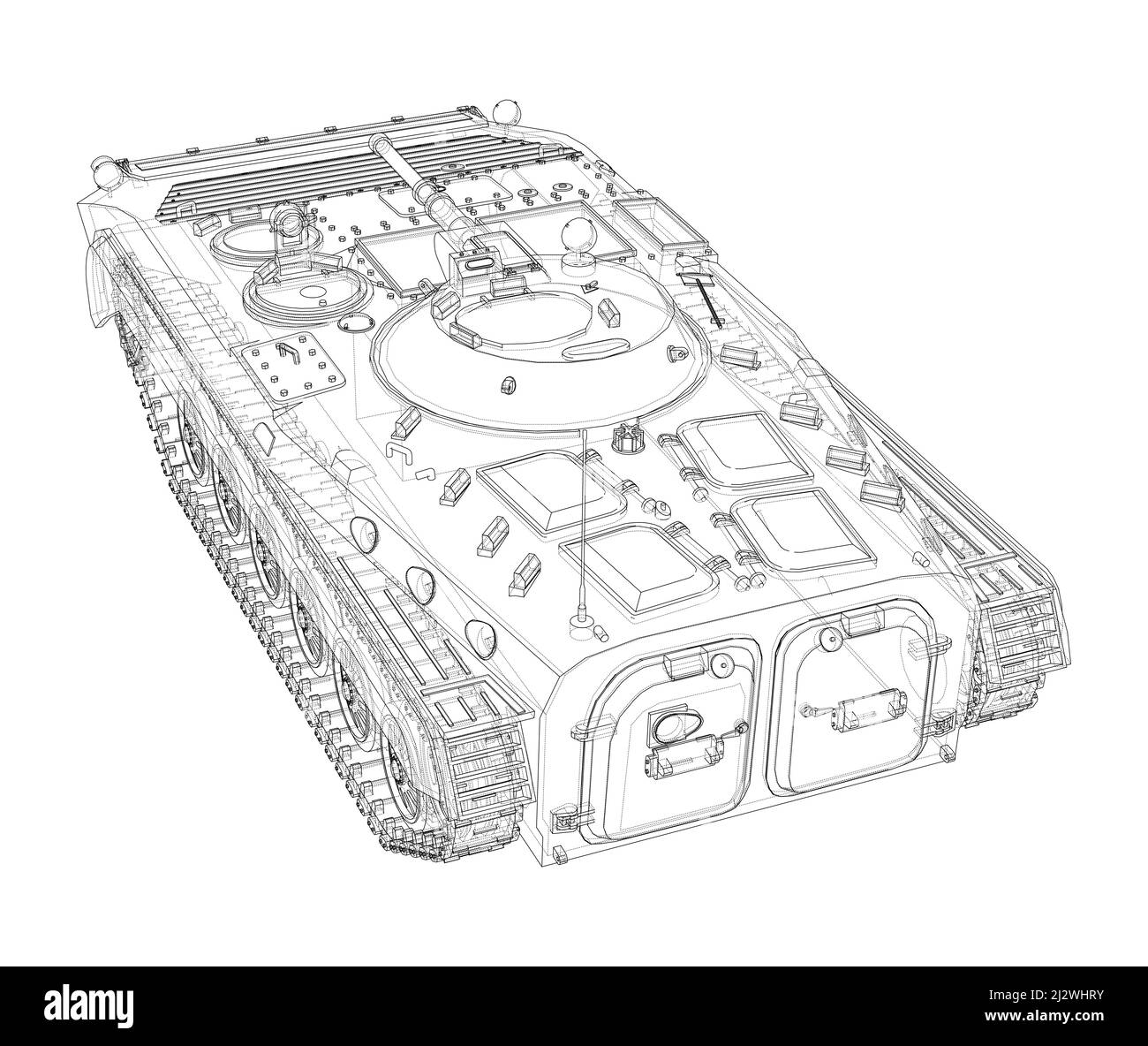 Infantry fighting vehicle. Vector Stock Vector Image & Art - Alamy
