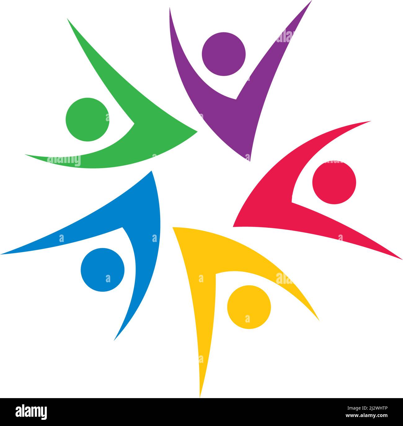 Community, network and social logo design template vector Stock Vector ...