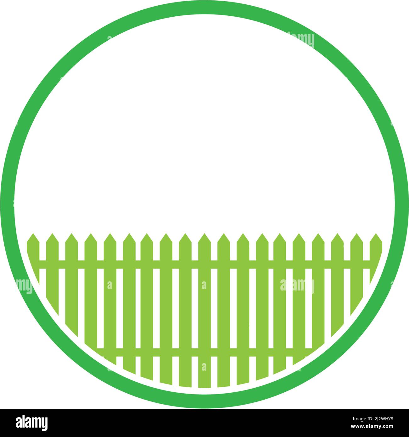 Fence logo icon vector illustration flat design Stock Vector Image ...