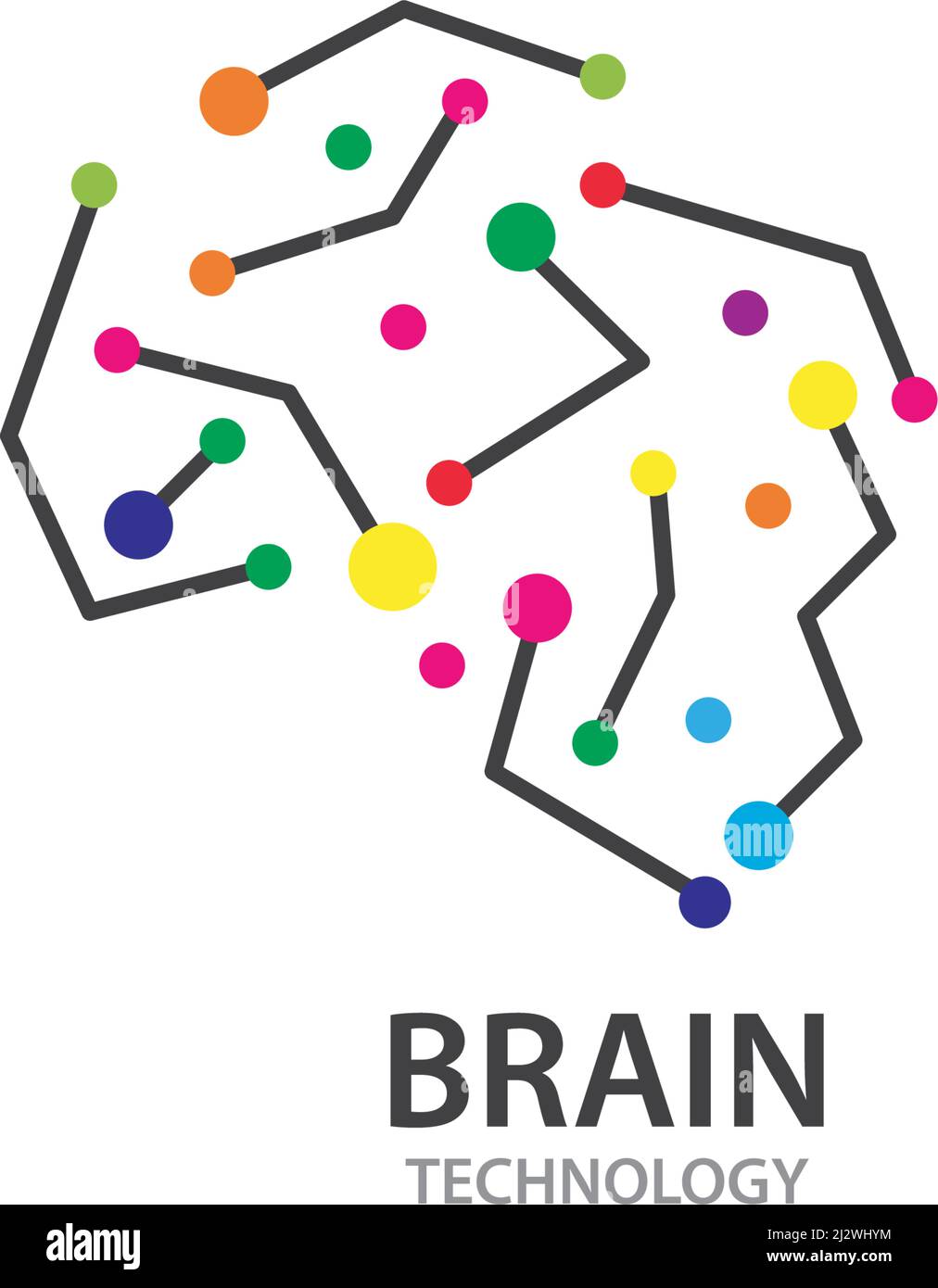 Brain Technology Logo vector icon Template Stock Vector Image & Art - Alamy