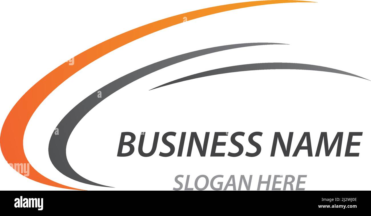 Swoosh logo illustration vector template Stock Vector Image & Art - Alamy