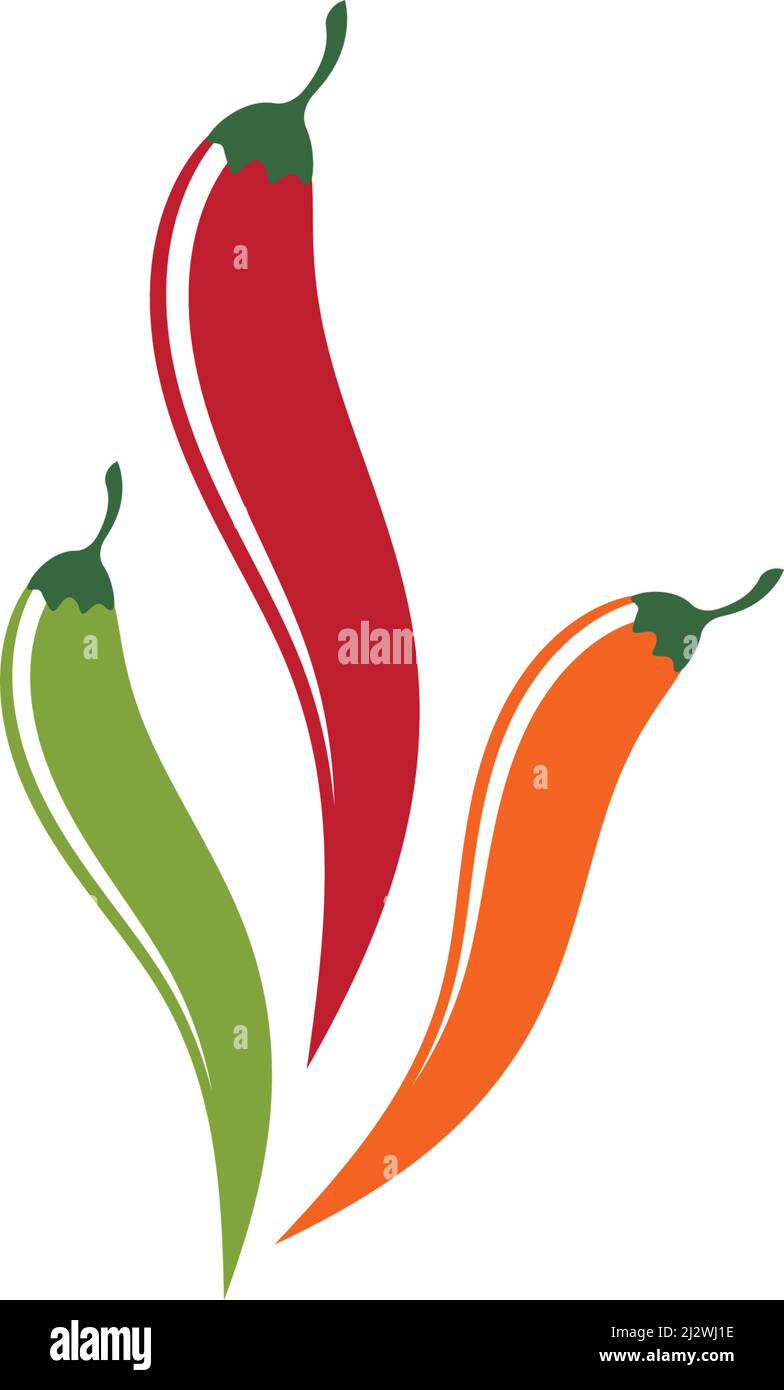 Hot Chili illustration logo vector template Stock Vector Image & Art ...