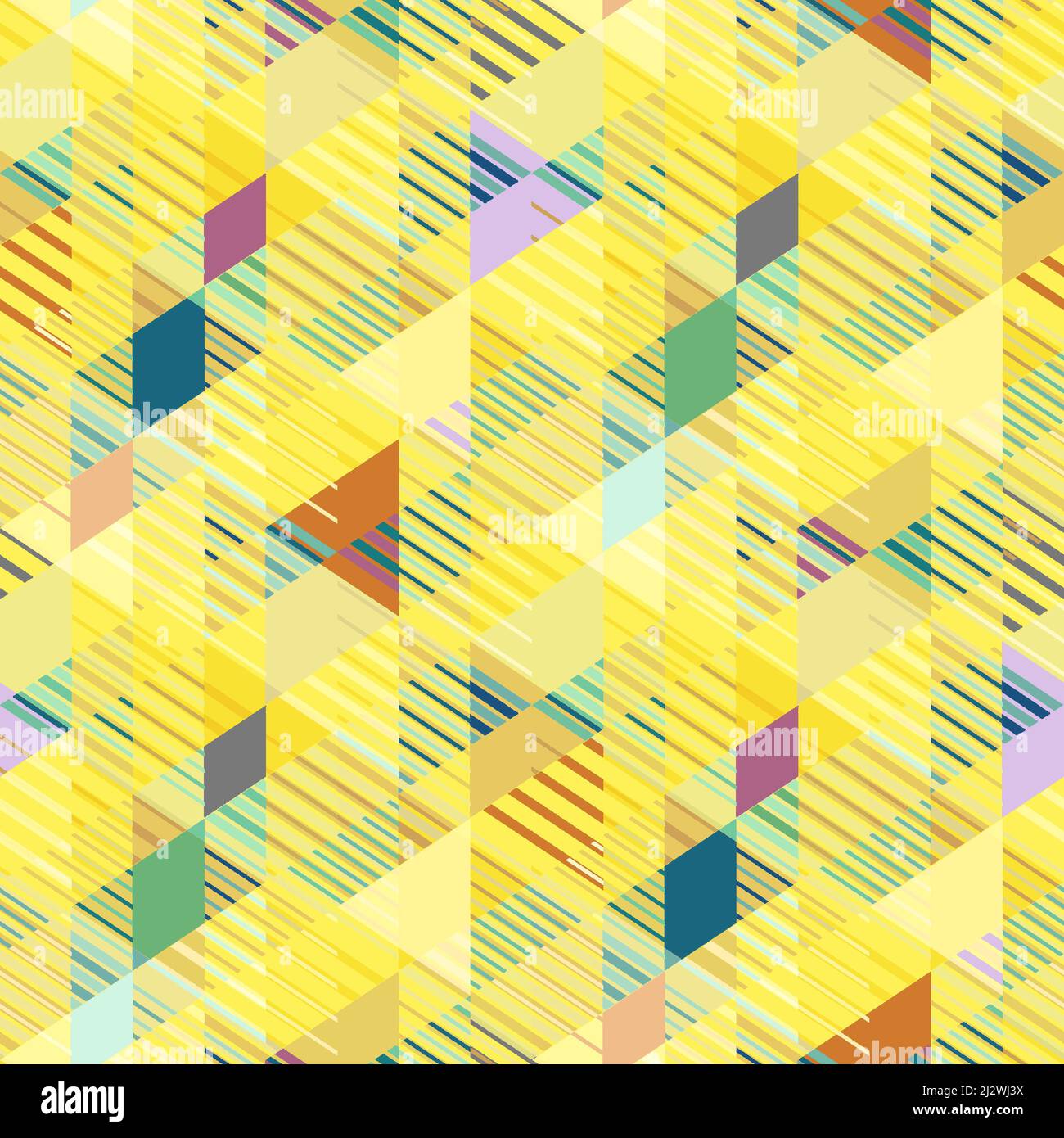 Seamless Retro bright multicolour block Pattern Stock Photo - Alamy