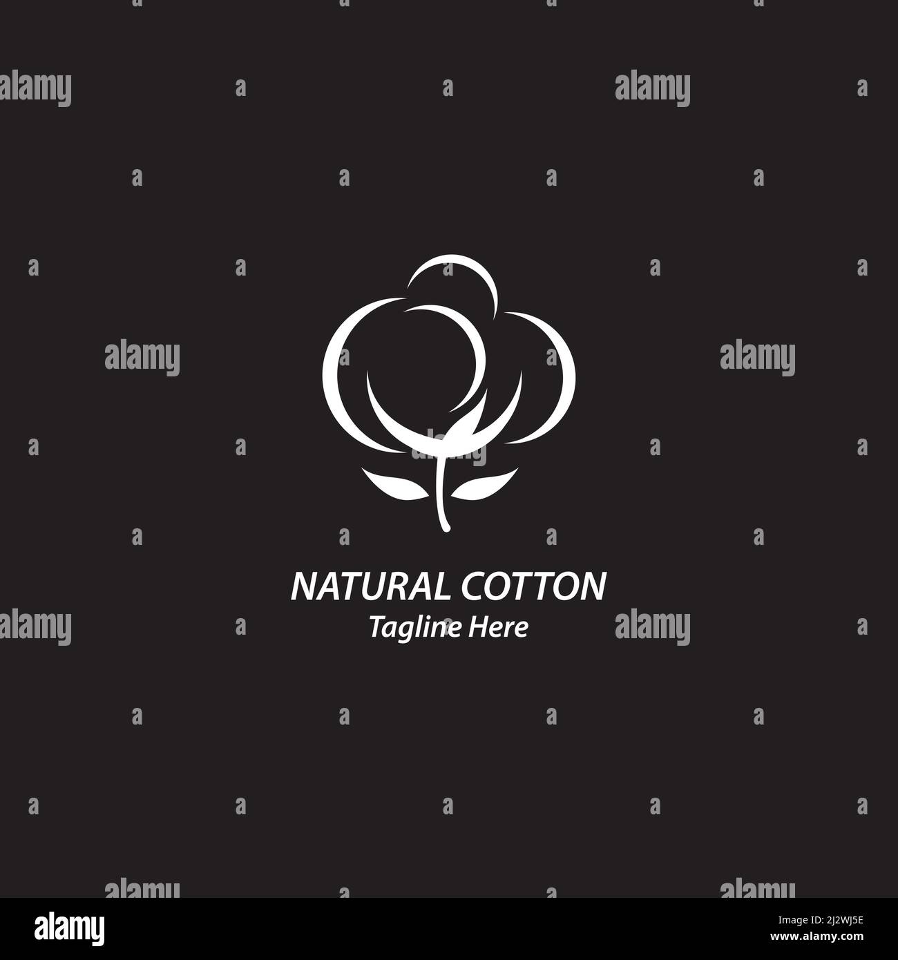Cotton logo illustration vector design Stock Vector Image & Art - Alamy