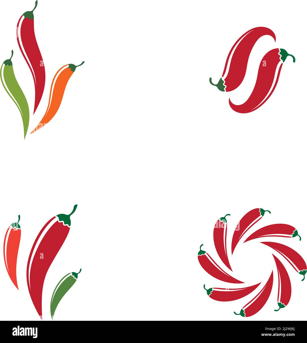 Chili illustration logo vector template Stock Vector Image & Art - Alamy
