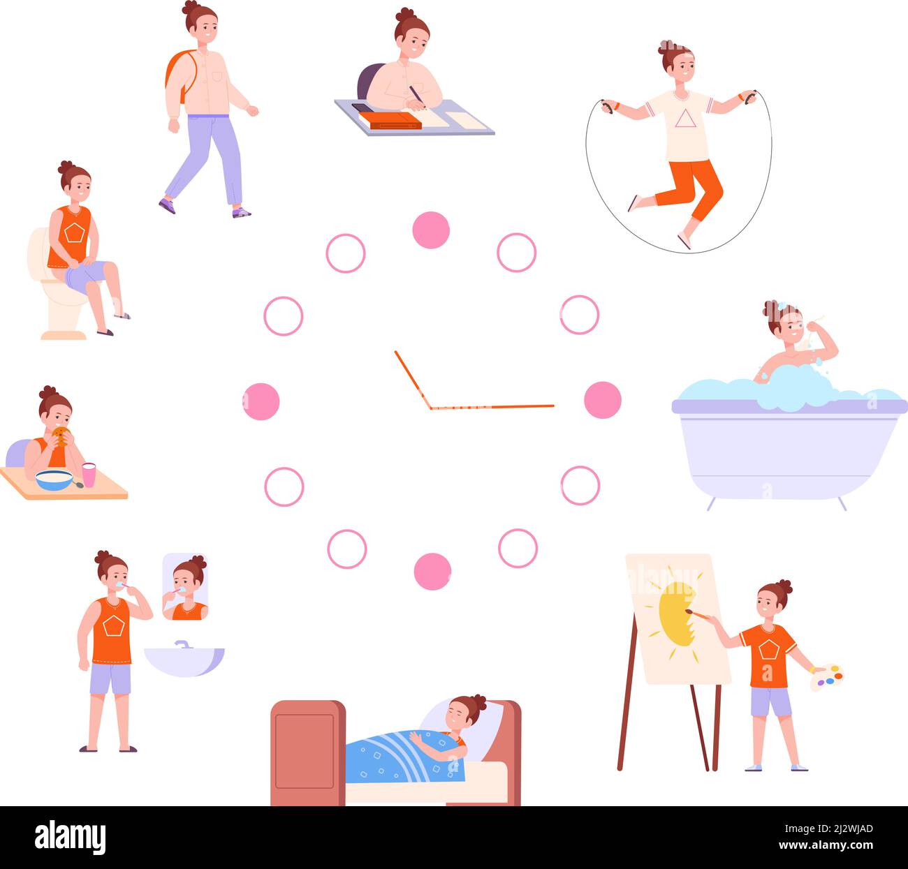 Cartoon toilet child hi-res stock photography and images - Alamy