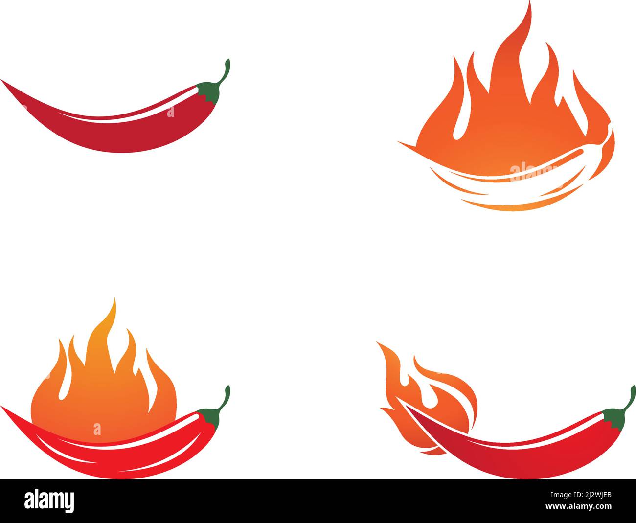 Chili illustration logo vector template Stock Vector Image & Art - Alamy