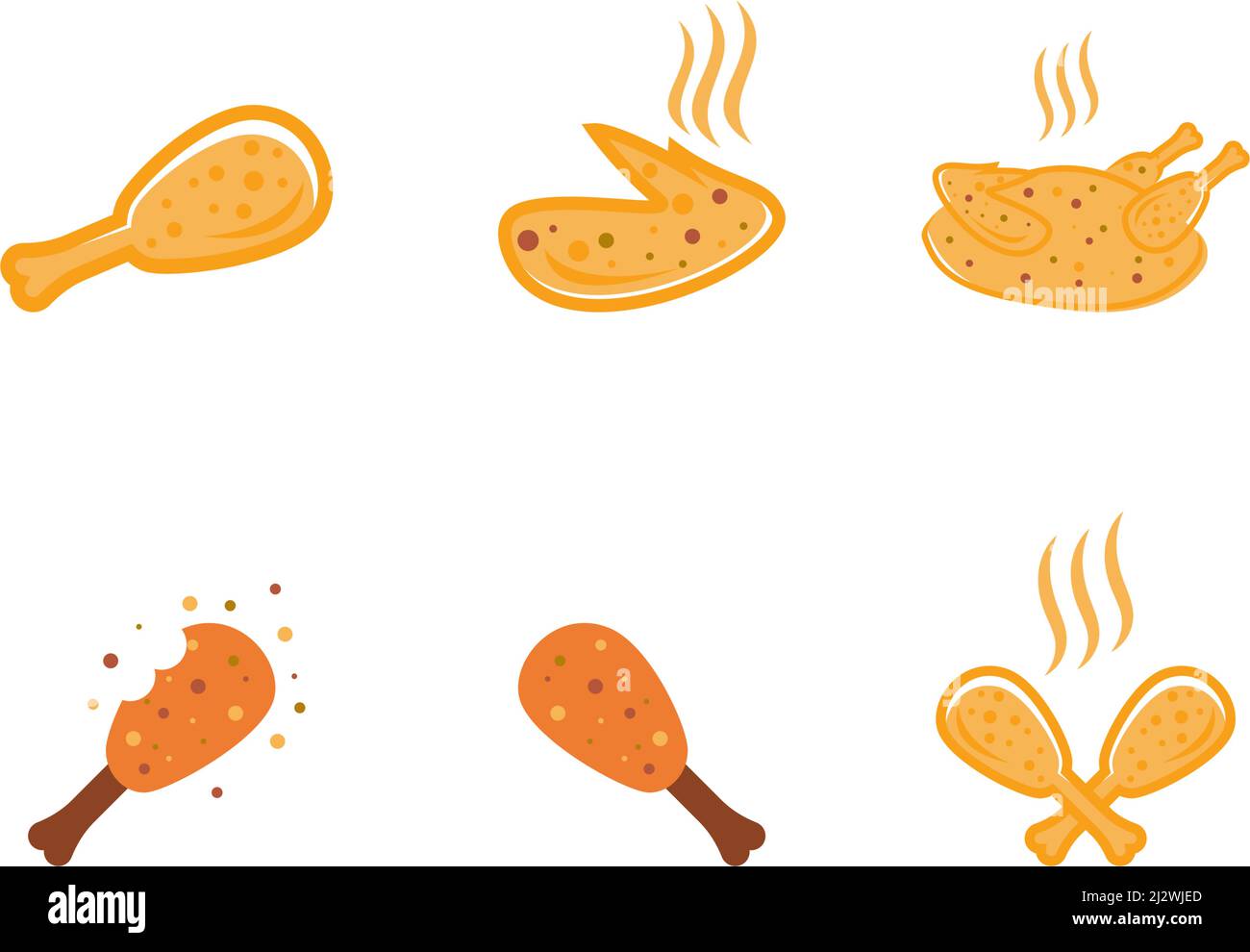 Fried chicken vector illustration icon Stock Vector Image & Art - Alamy