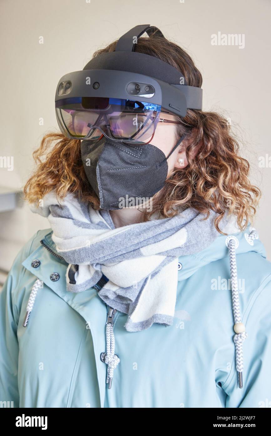 01 April 2022, Hamburg: Lucie Kruse, a doctoral student in computer ...